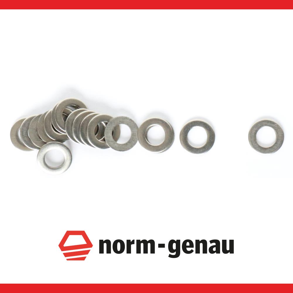 M5 Unterlegscheiben Edelstahl DIN 125 U-Scheibe VA V2A 25 Stück | M5 | 25 | DIN 125A U-SCHEIBE-M5-25